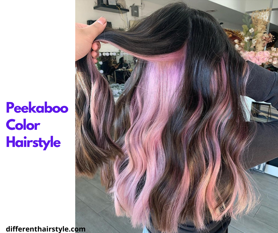 Best Peekaboo Color Hairstyle in 2022 - Different Hairstyle